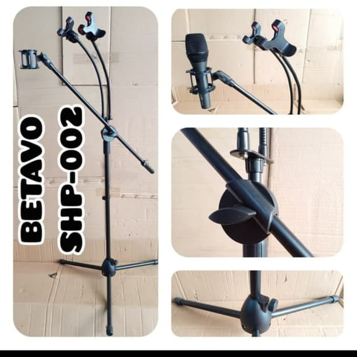 Jual Stand Mic Lantai Betavo SHP 002 Pro Stand Microphone | Shopee Indonesia