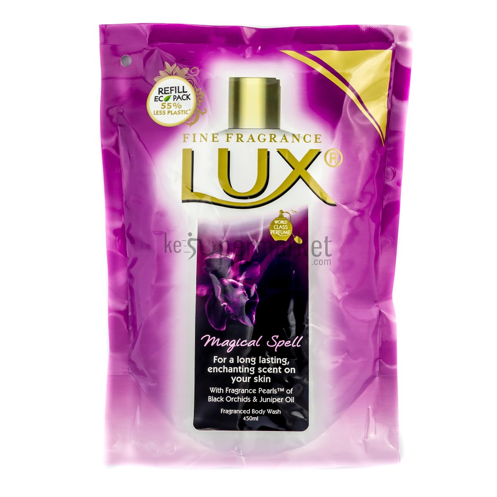 Jual Lux Body Wash Magical Spell 450ml Pouch - Farmers Market | Shopee ...