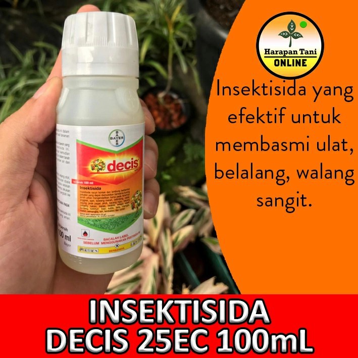 Jual Decis 25EC 100mL | Decis 25EC 50mL | Insektisida Ulat, Belalang ...