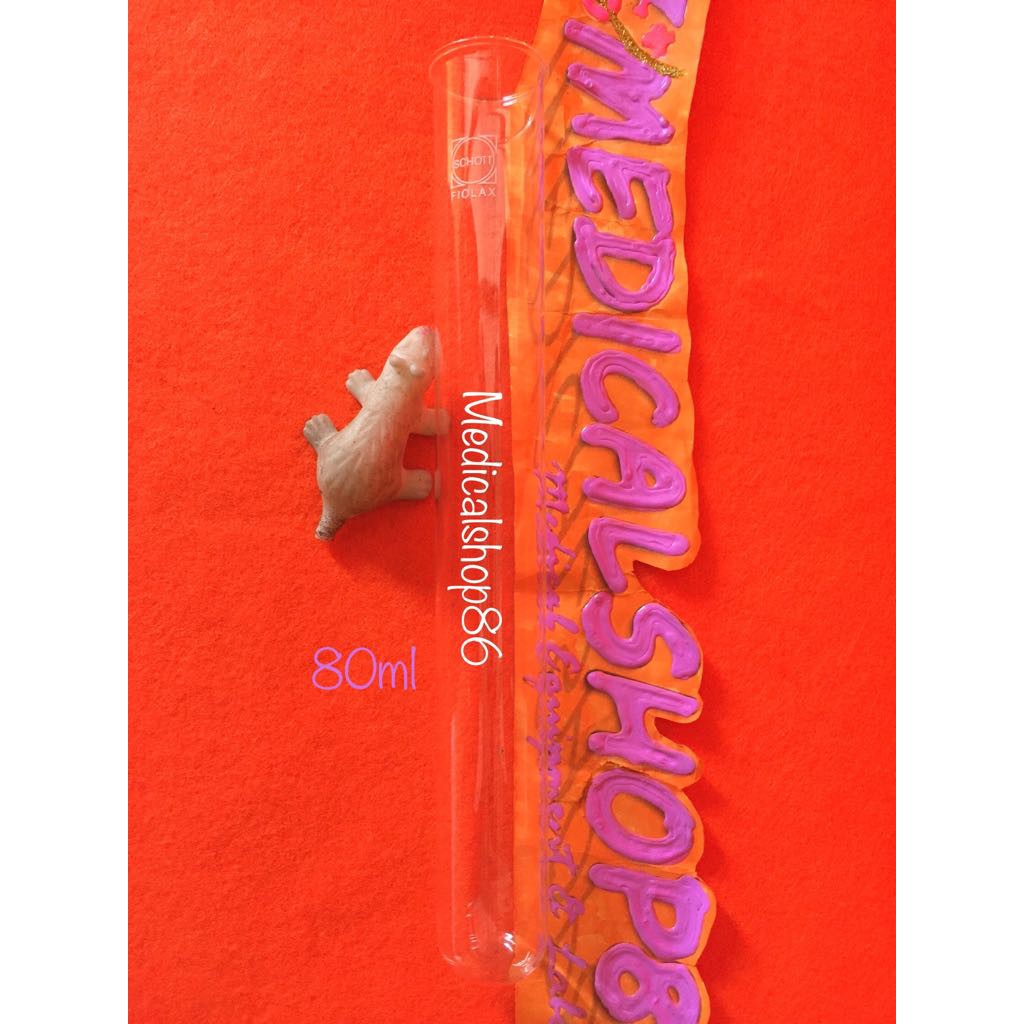 Jual FIOLAX TEST TUBE 80ml - TABUNG REAKSI 80ml | DURAN | Shopee Indonesia