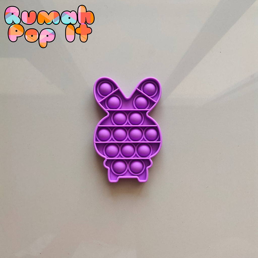 Jual Pop It Fidget Toys BUNNY UNGU / Fidget Pop It Squishy / Mainan Pop ...