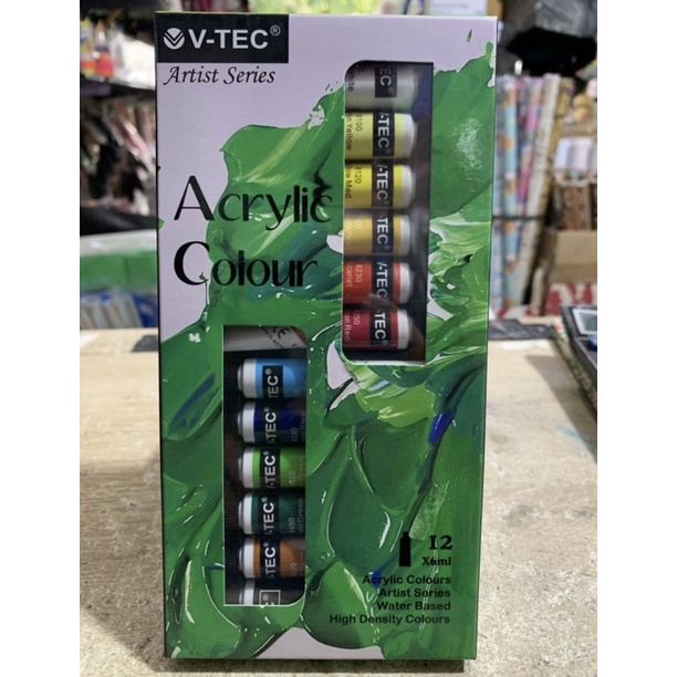 Jual Cat akrilik VTEC 12 warna | Shopee Indonesia