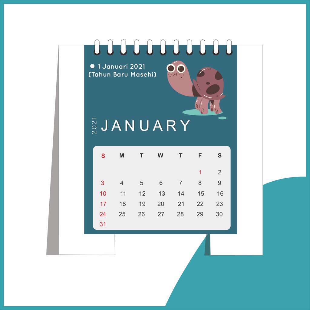 Jual Kalender Meja Mini (10x8cm) - Free Desain foto kamu (2020-2021 ...