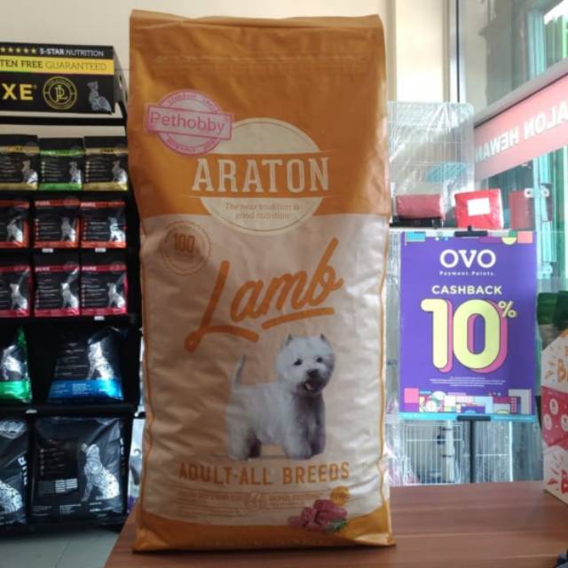 Jual Dog Food Premium Araton Adult Lamb All Breed 15 kg | Shopee Indonesia