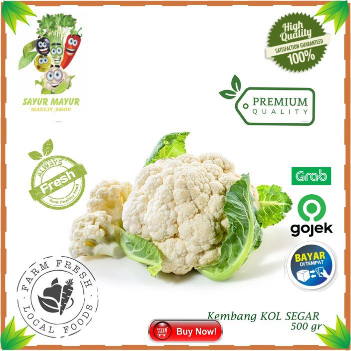 Jual Kembang Kol Bunga Kol Sayur Segar Sayuran Kembang Kol Segar Bunga ...