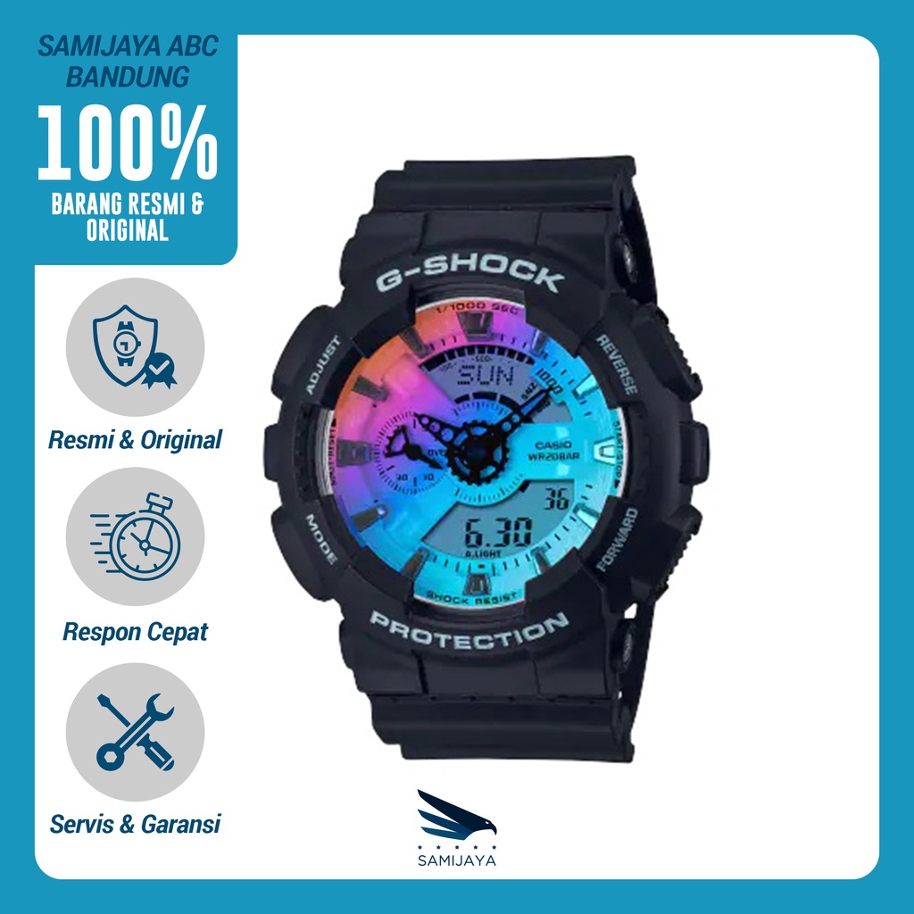Jual Jam Tangan Pria Gshock GA 110SR Iridescent Color Original Resmi ...