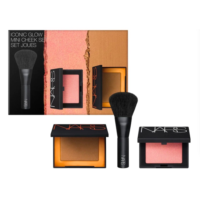 Jual NARS ICONIC DUO MINI CHEEK SET Orgasm & Laguna Set Free Brush ...