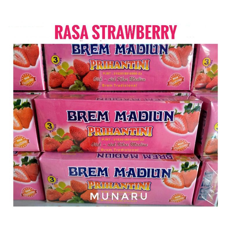 Jual Brem Khas Madiun Rasa Strawberry | Shopee Indonesia