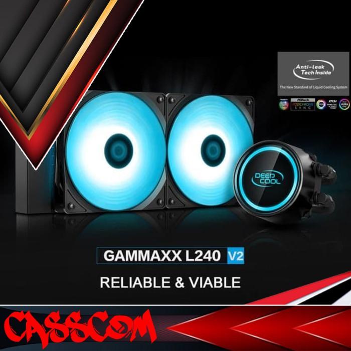 Jual Deepcool GAMMAX L240 V2 LIQUID ANTI-LEAK LIQUID COOLER 240MM ...