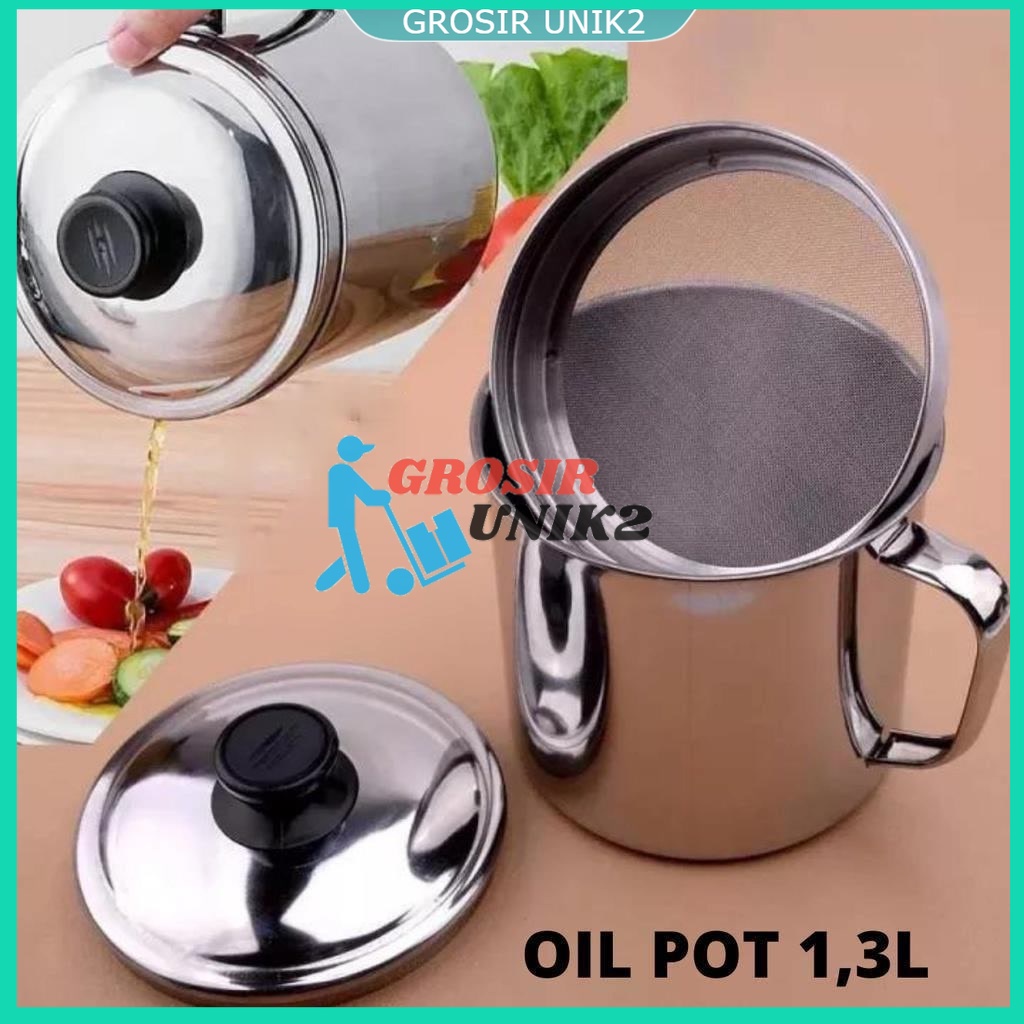 Jual GOS A306 - OILPOT PENYARING MINYAK OIL POT 1L SARINGAN MINYAK ...