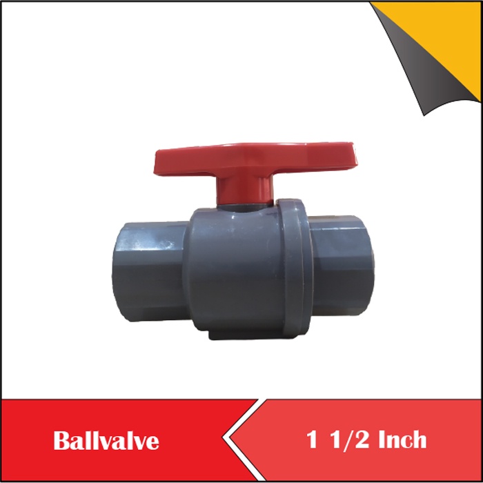 Jual Ballvalve ball valve Stop Kran Palep Palp PVC polos 1 1/2 Inch | Shopee Indonesia