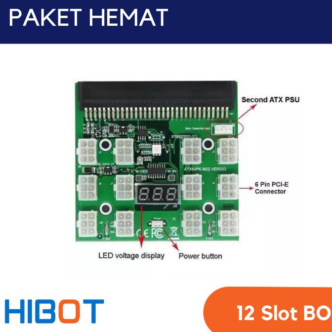 Jual Paket: 1200W Psu Server + Breakout + 12 Pcie Cable Untuk Mining ...