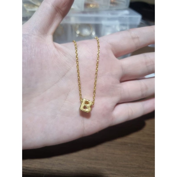 Jual Set liontin inisial huruf B | Shopee Indonesia