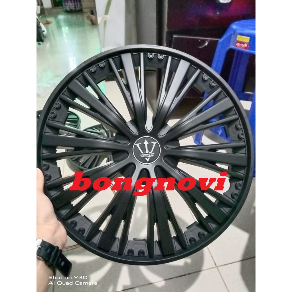 Jual Cover dop velg ring 13&14 Sport Wheel Hitam Full MOBIL UNIVERSAL ...