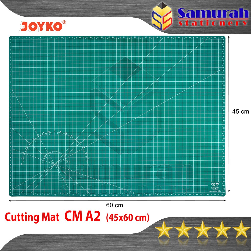 Jual Cutting Mat Joyko Ukuran A2 / Alas Cuting Potong Kertas / Tatakan Cutter Hijau CM-A2 Besar ...