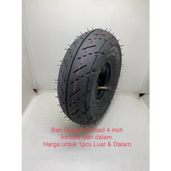 Jual Ban Luar + Dalam Onroad / ASPAL 10 x 3.50 - 4 inch Goped - Scooter ...