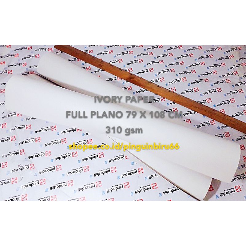 Jual KERTAS KARTON IVORY 310 gsm ( full plano 79 x 108 cm ) BACA ...