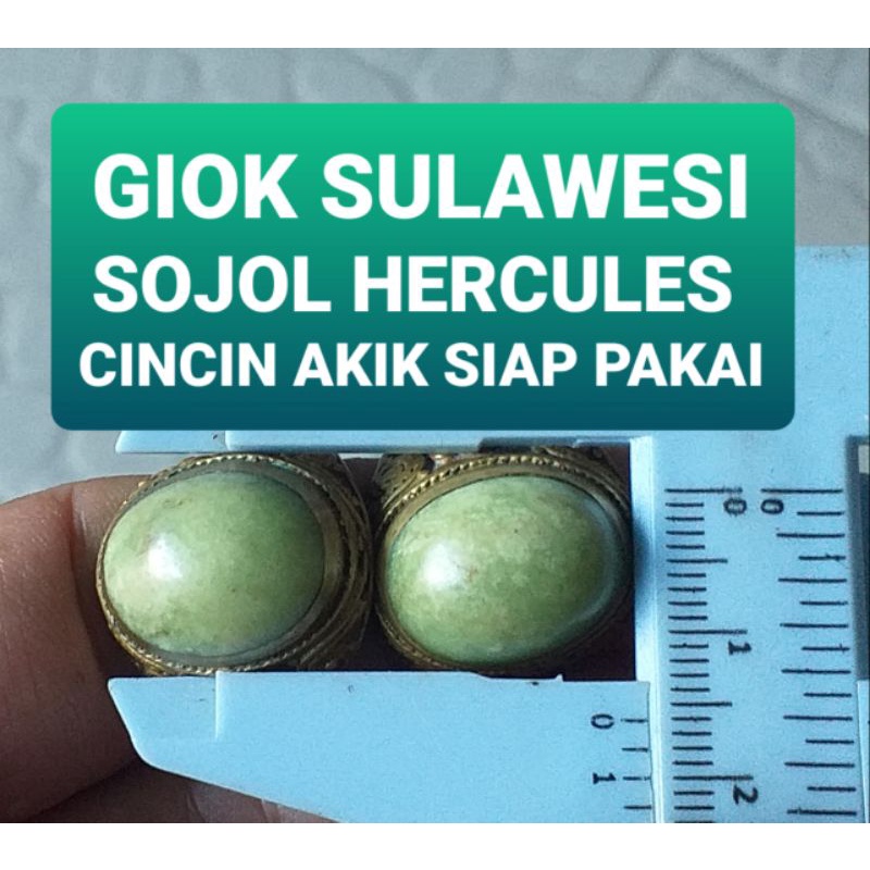 Jual PUSAT CINCIN BATU AKIK SOJOL HIJAU GIOK SULAWESI GREEN SOJOL DIM ...