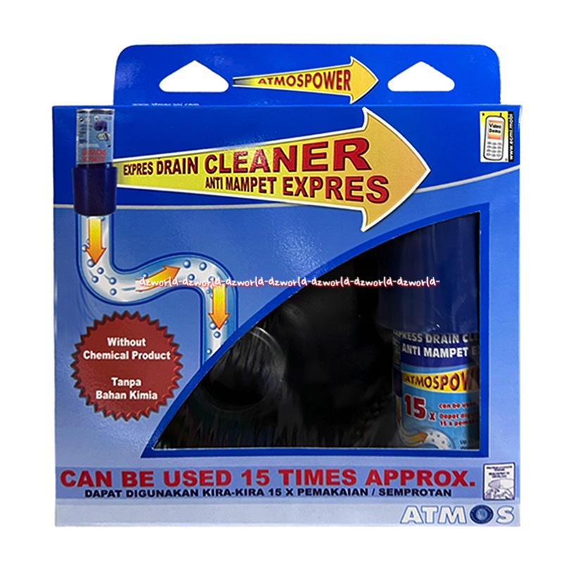 Jual Atmos Power Express Drain Cleaner Alat Pembersih Anti Mapet ...