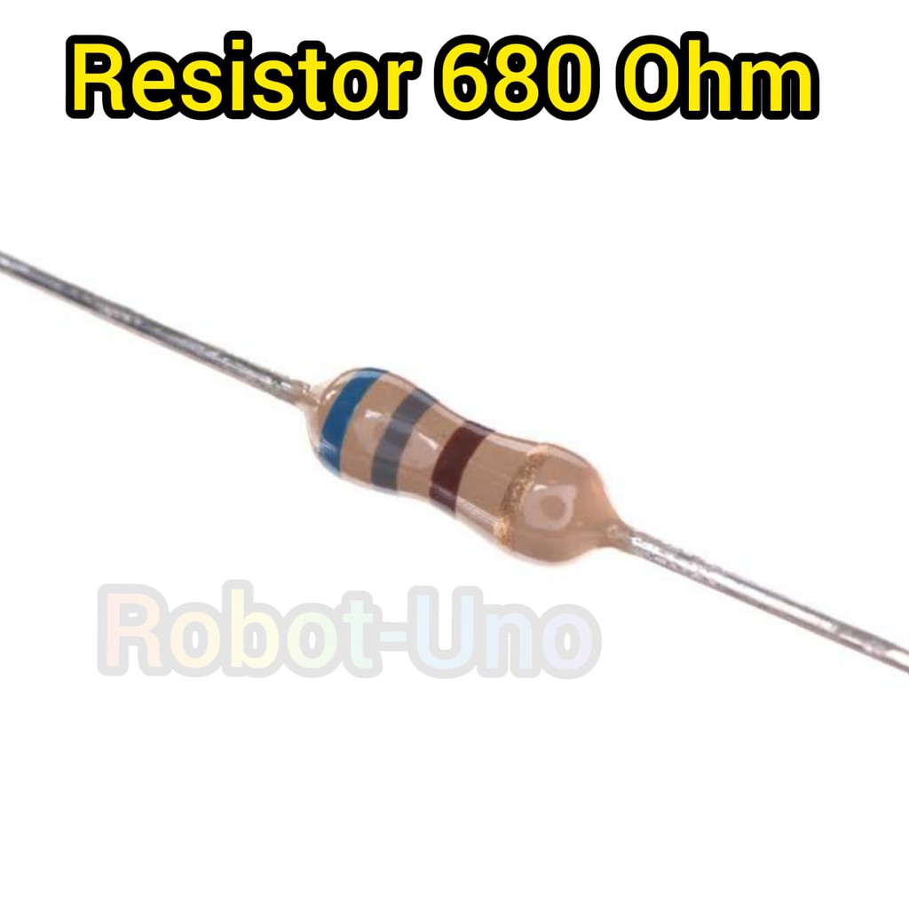 Jual Resistor 680 Ohm 5% 1/4 Watt x10Pcs | Shopee Indonesia