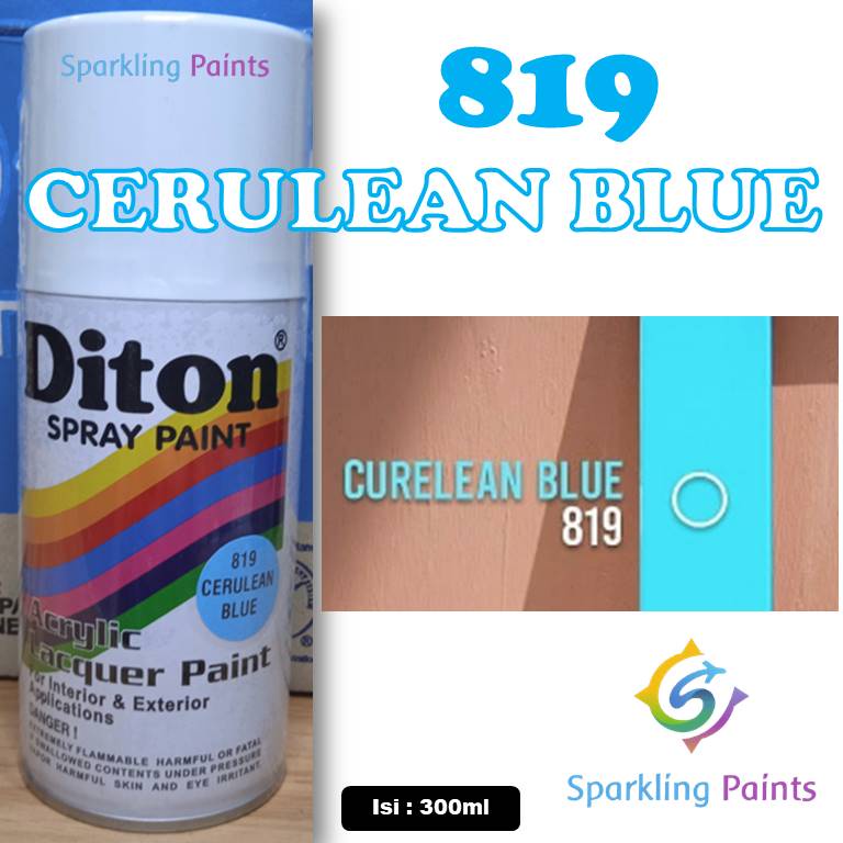 Jual Pilox DITON Cerulean Blue 819 300cc warna Biru Muda Pilox Pylox ...