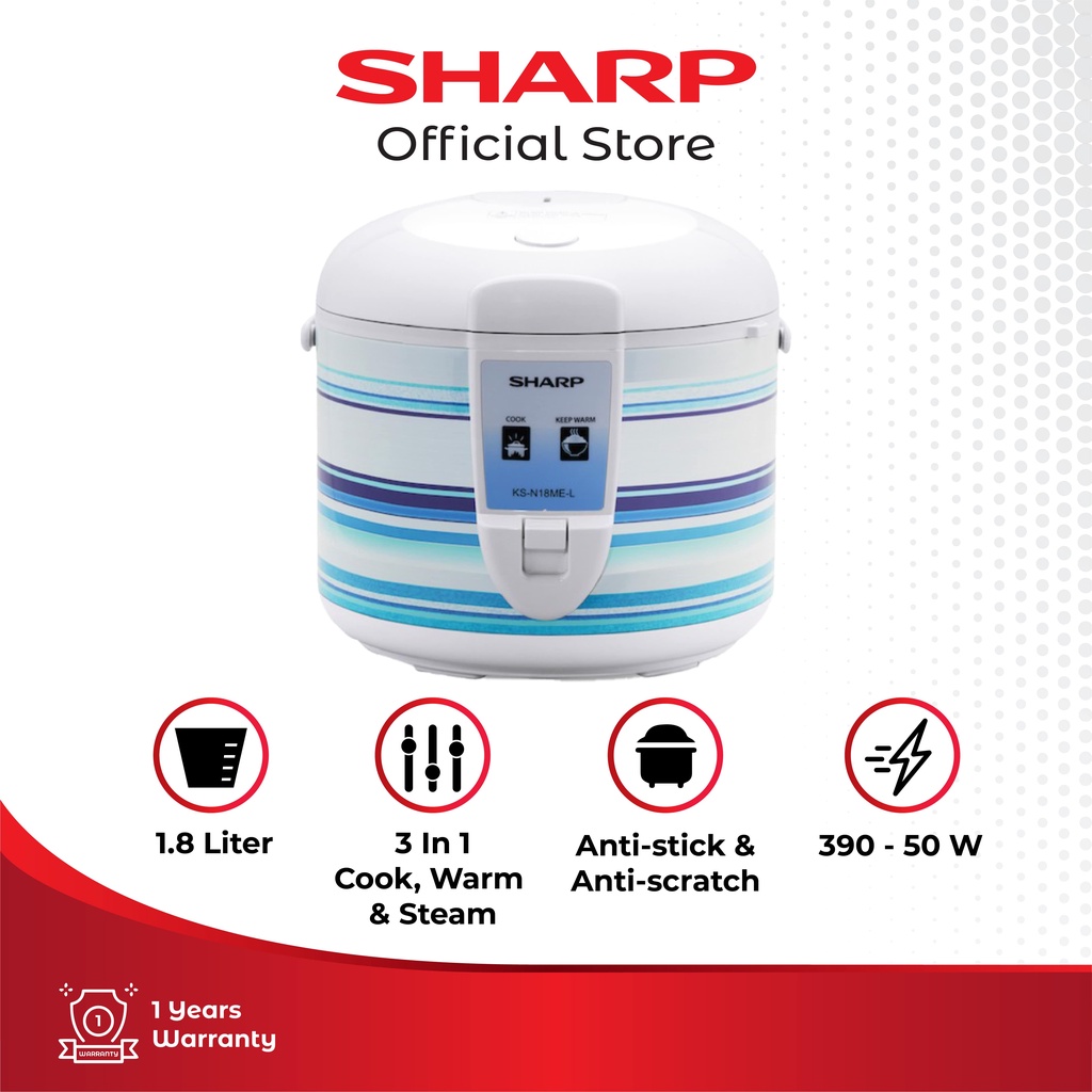 Jual Sharp KS-N18ME-L Rice Cooker Mr.KOKI | Shopee Indonesia
