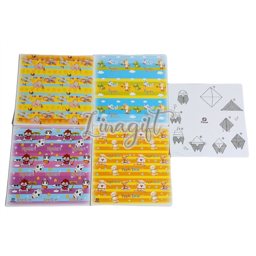 Jual KERTAS ORIGAMI MOTIF / CTG MOTIF KERTAS LIPAT BELAJAR MELIPAT UK ...
