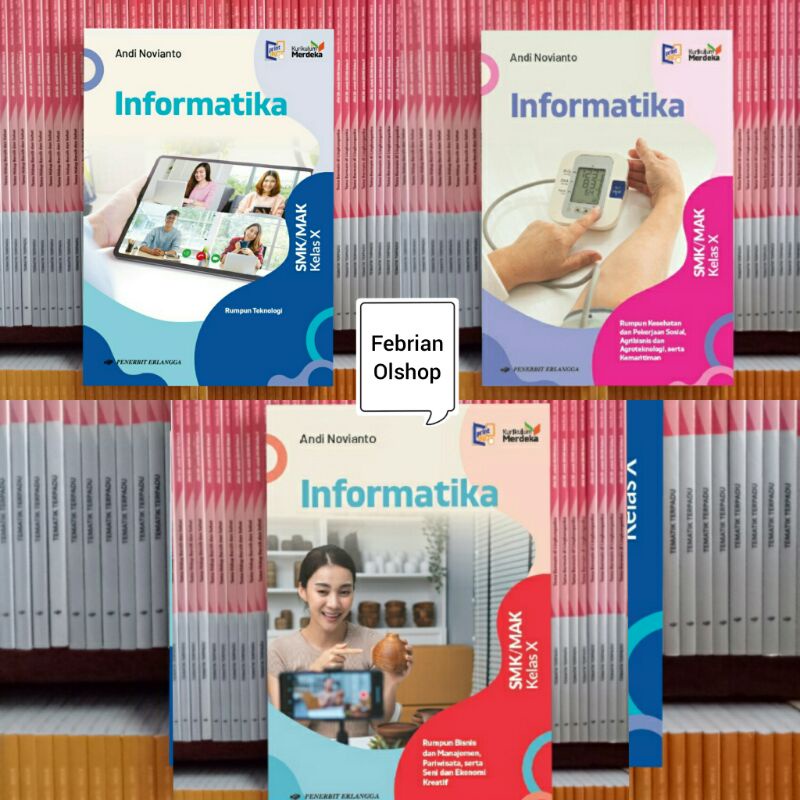 Jual BUKU INFORMATIKA SMK/MAK KELAS 10 (X) KURIKULUM MERDEKA ERLANGGA | Shopee Indonesia