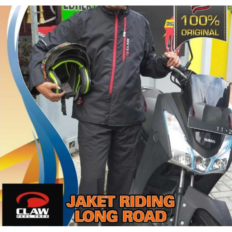 Jual jaket motor long road claw jaket wind proof jaket touring motor ...