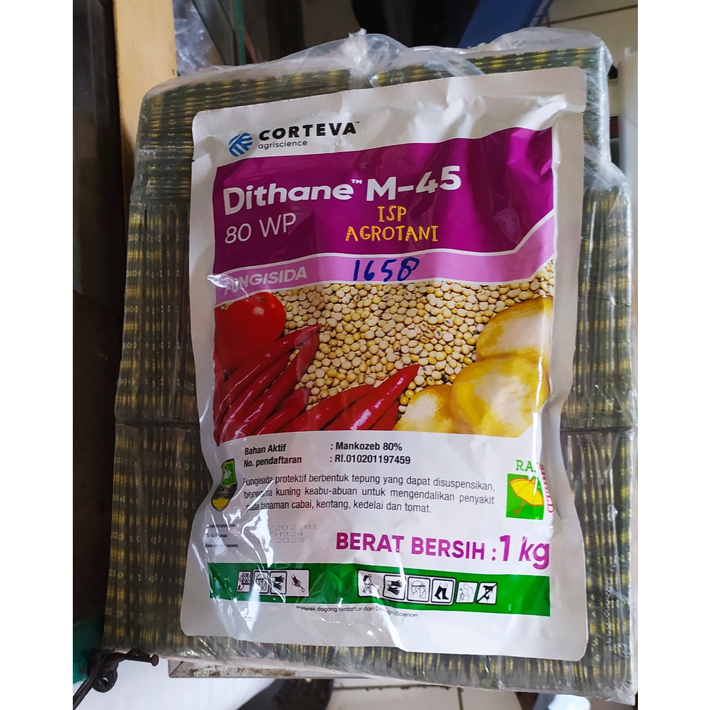 Jual Fungisida DITHANE M-45 80WP kemasan 200gram 500gram dan 1kg ...