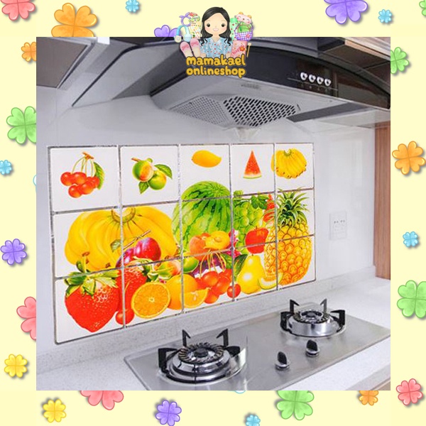 Jual Sticker Dinding Dapur Masak Anti Minyak Waterproof Wall Sticker ...