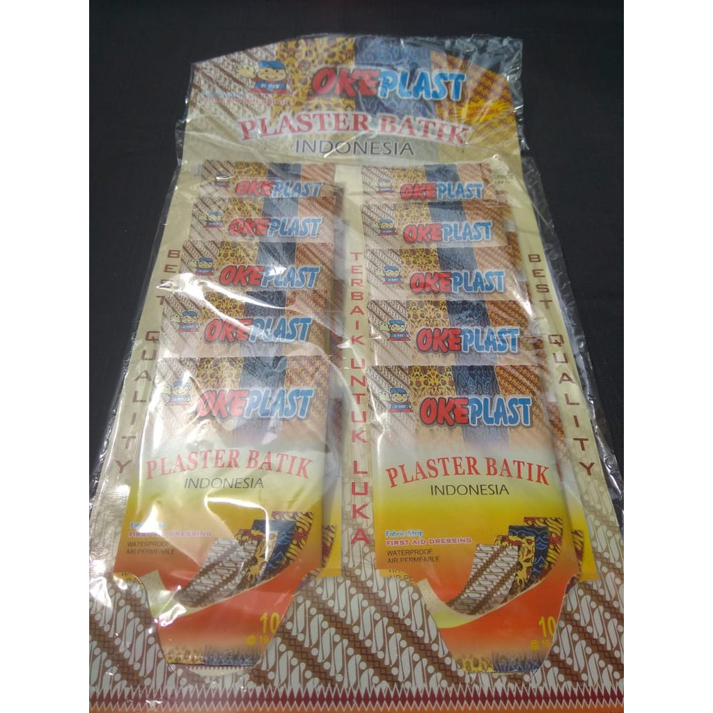 Jual OKEPLAST Plester Batik (1 renteng isi 100 strips) | Shopee Indonesia