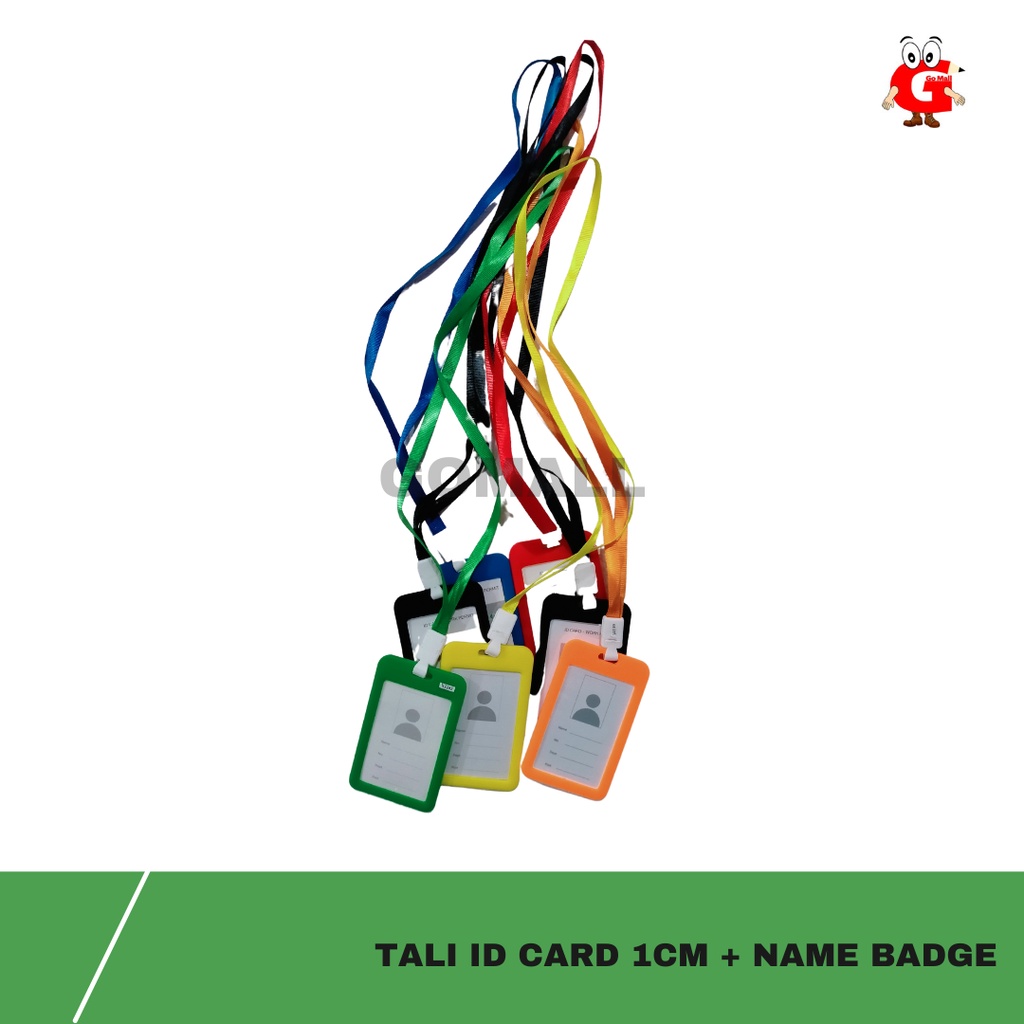 Jual Tali ID Card 1cm Name Badge / Gantungan ID Card | Shopee Indonesia