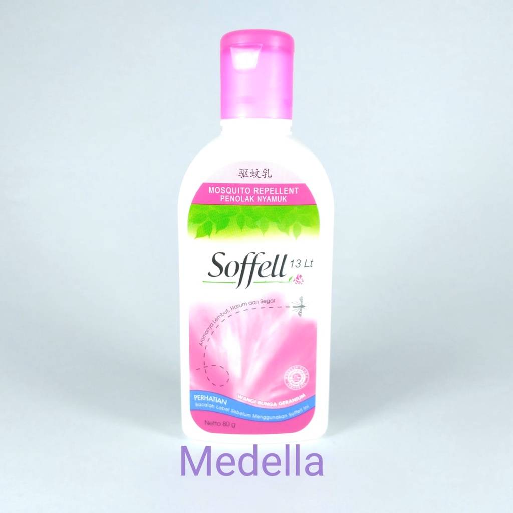 Jual Soffell Lotion Anti Nyamuk Wangi Bunga Geranium Botol isi 80 gr ...