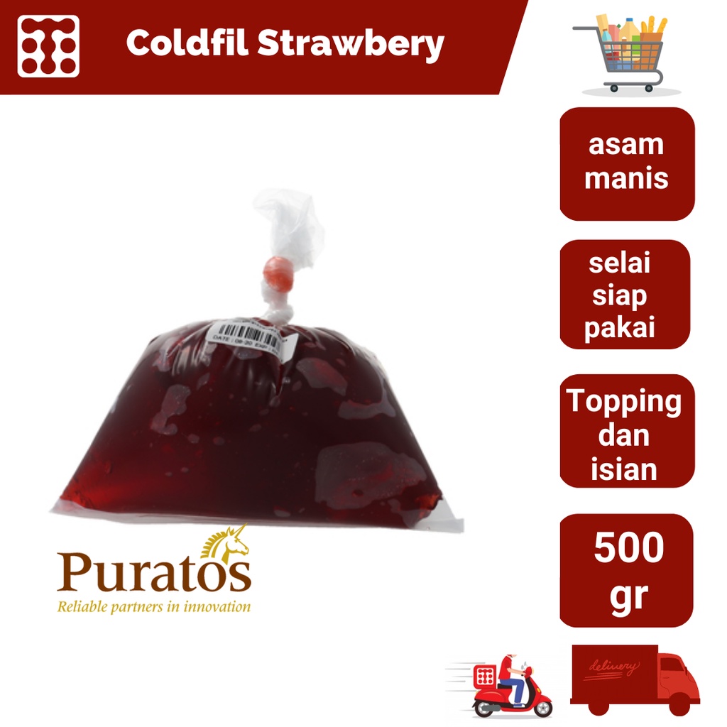 Jual COLDFIL STRAWBERY 500 GRAM | Shopee Indonesia
