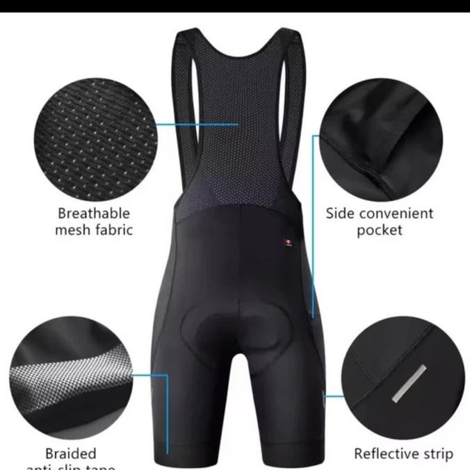 Jual ST079 akhir tahun B52 Santic BIB Short celana padding berkantung ...
