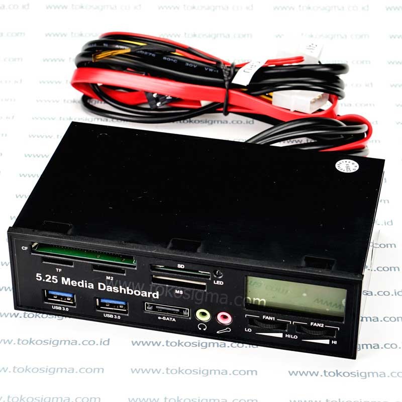 Jual MEDIA DASHBOARD 5.25inch MULTI-FUNCTION FRONT PANEL I/O PORT 525F | Shopee Indonesia