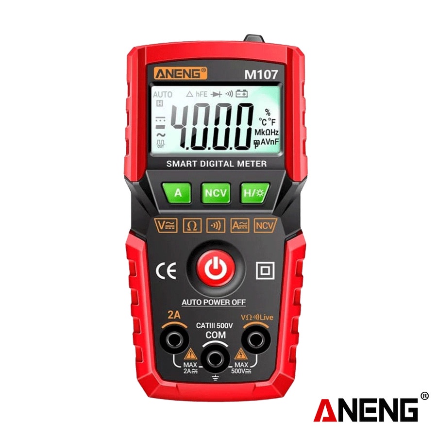 Jual Aneng M107 Smart Digital Multimeter AC/DC Electrical Original | Shopee Indonesia