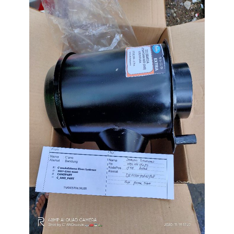 Jual tabung wadah box filter udara tabung udara rumah filter udara ...