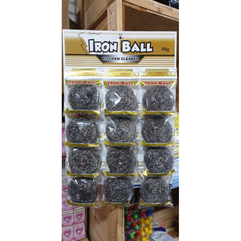 Jual Sabut Besi Iron Ball 50gram Anti karat / Sabut Besi Iron Ball 50gr ...