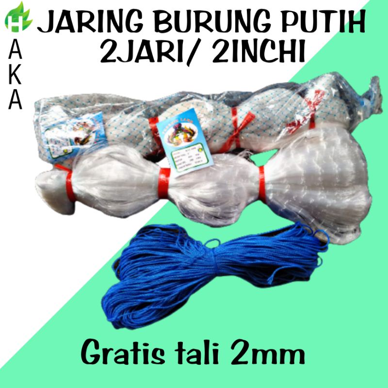 Jual JARING BURUNG PUTIH 2JARI 2INCI/ JARING BURUNG EMPRIT KELELAWAR ...