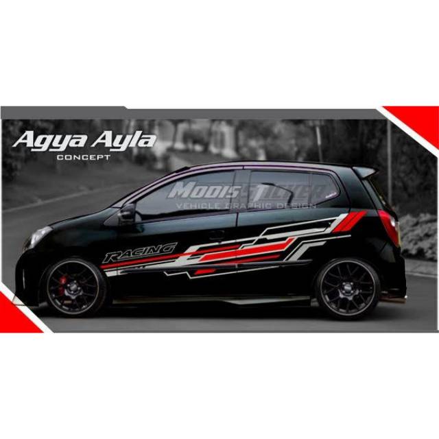 Jual Stiker mobil Daihatsu Ayla stiker mobil ayla terbaru | Shopee ...