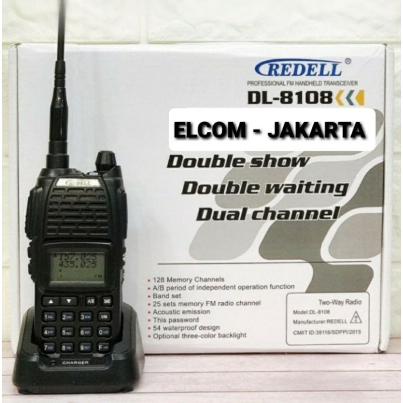 Jual HT REDELL DL8108 DL 8108 DUALBAND - JUAL HT REDELL DL 8108 ...