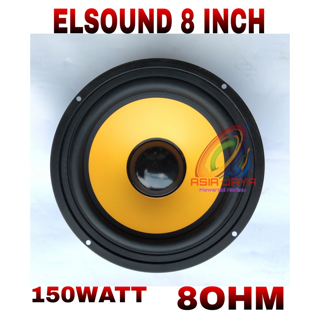 Jual Speaker Elsound 8 Inchi Kuning Elsound 8Inch Woofer Yellow ...