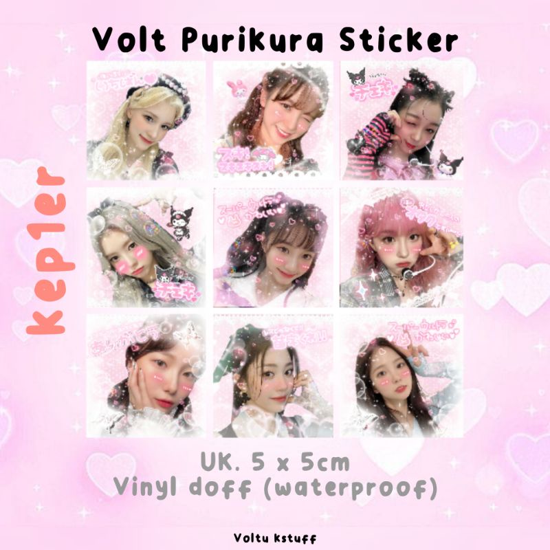Jual Volt sticker purikura kep1er sellkor Japan kawaii lucu freebies ...