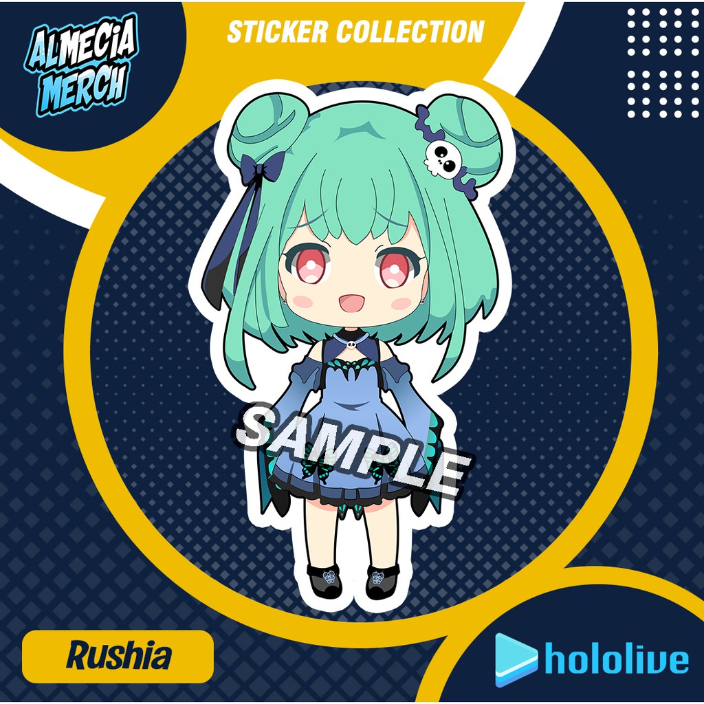 Jual Sticker Hololive JP Uruha Rushia / Sticker Rushia kawaii / Stiker ...
