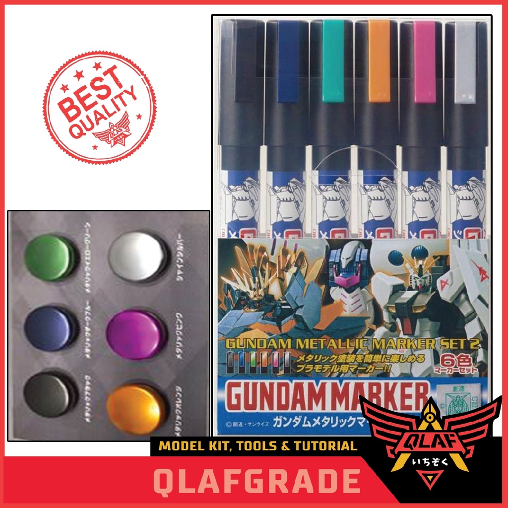 Jual METALLIC MARKER SET 2 - GUNDAM MARKER SET | Shopee Indonesia