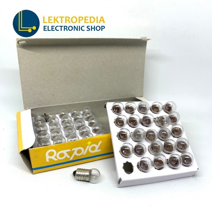 Jual Bohlam senter E10 drat 6volt rapid 6 volt 6v 6 v lampu ulir bulb ...