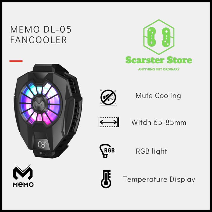 Jual Memo Dl-05 Mobile Cooling Fan Radiator Kipas Hp Ml | Shopee Indonesia