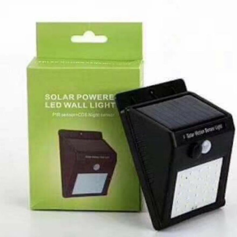 Jual LAMPU SOLAR POWERED LED WALL LIGHT SENSOR 30 LED | Shopee Indonesia